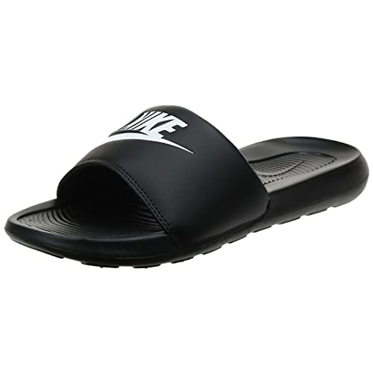 NIKE Women's Victori One Slide Trail Running Shoe, Black White Black, 6