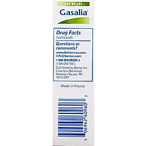 Boiron Gasalia, 3 Pack, (60 Tablets per Pack), Homeopathic Medicine for Gas Relief