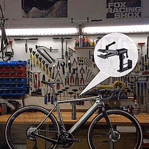 Quick Release Clamp, 2 in 1 Wall Mount Rack, Adjustable Repair Stand Clamp, Load Bearing Parking Rack for Mountain, Removable Home Maintenance Stand for Bikes