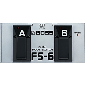 Boss Acoustic Singer Live 60-Watt Bi-Amp Acoustic Combo with FX and Boss FS-6 Dual Foot Switch