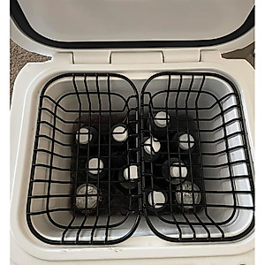 2-Pack Cooler Basket Compatible with Yeti Roadie 24, Dry Goods Wire Cooler Rack Storage Will Keep Smaller Items Dry and Stay Goods High for Roadie 24 Ice Chest Good to Hold Fruit, Utensils, etc