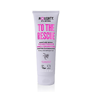 Noughty 97% Natural To The Rescue Moisture Boost Conditioner, to Gently Cleanse and Replenish Lost Moisture with Sweet Almond and Sunflower Seed, Sulphate Free Vegan Haircare 250ml