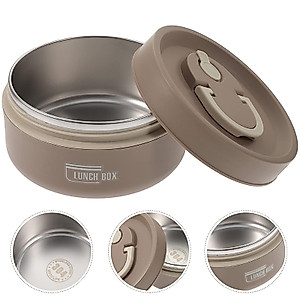 Hemoton Soup Cup Lunch Soup Bowl Insulated Stainless Steel Food Jar Soup Container with Handle Lunch Cup for Adults and Students to Carry Lunch Container