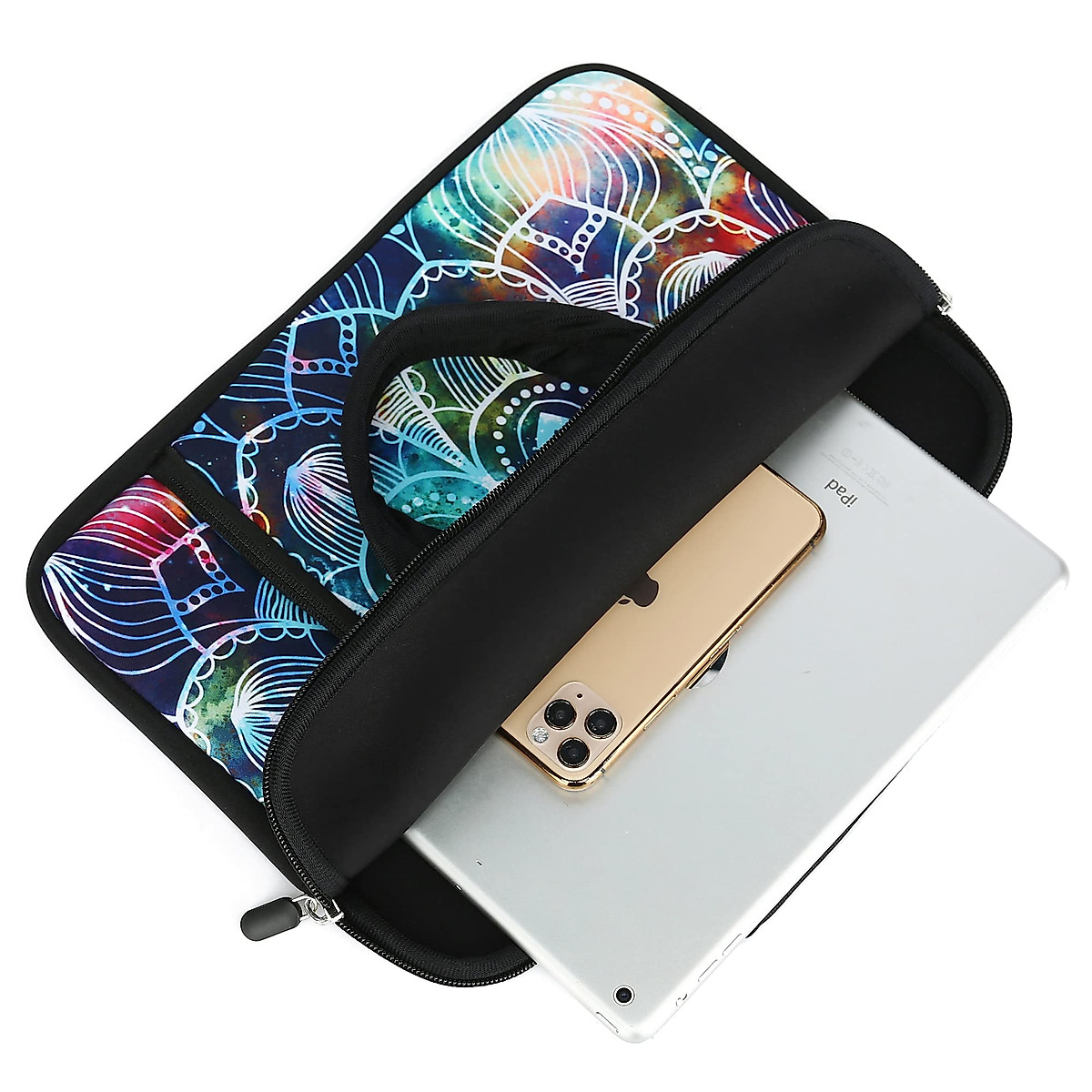 14 15 15.4 15.6 Inch Laptop Handle Bag Computer Protective Case Sleeve Neoprene Cover Compatible with MacBook Pro 15" 15.6" Dell Lenovo HP Asus Acer Sony Toshiba Chromebook Notebook (Mandala Arts)