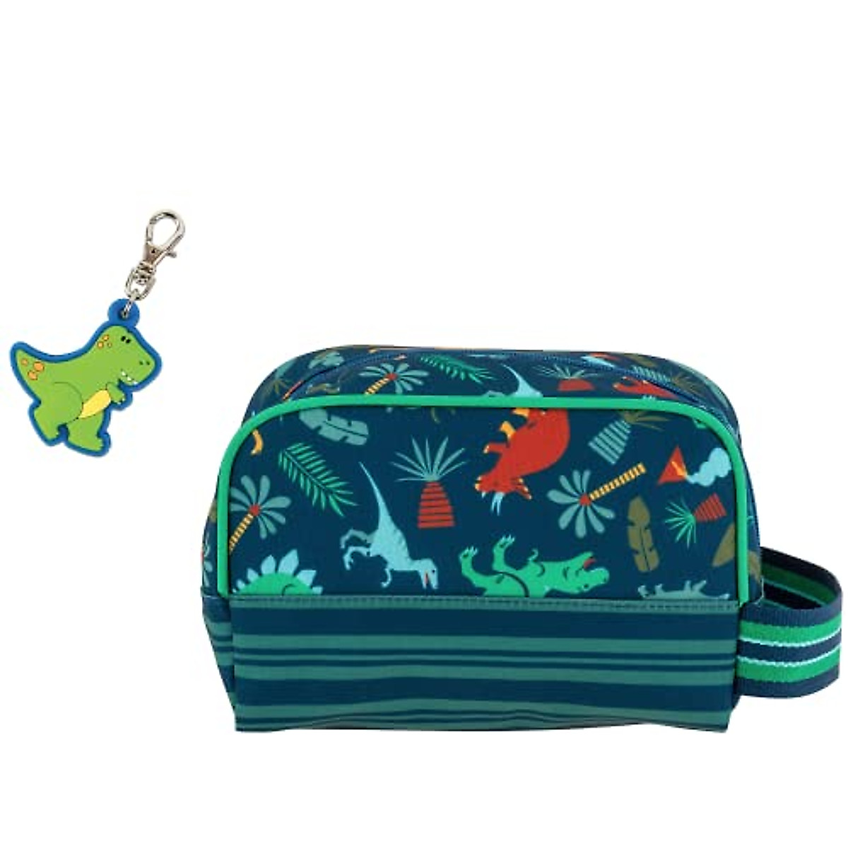 Stephen Joseph Boys Dinosaur Carry All Bag with Zipper Pull Charm