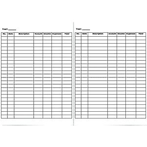 Ledger Book: Record Income and Expenses