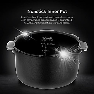 Cuckoo Multi Pressure Cooker, CMC-ASB501F, A50 Premium Series 8 in 1 (Pressure, Slow, Rice Cooker, Browning Fry, Steamer, Warmer, Yogurt, Soup Maker)18+ Smart Options, Stainless Steel, 5QT, GOLD/WHITE