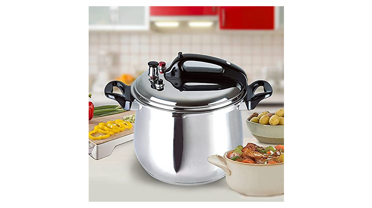 Bene Casa 5.3-Quart Stainless Steel Pressure Cooker