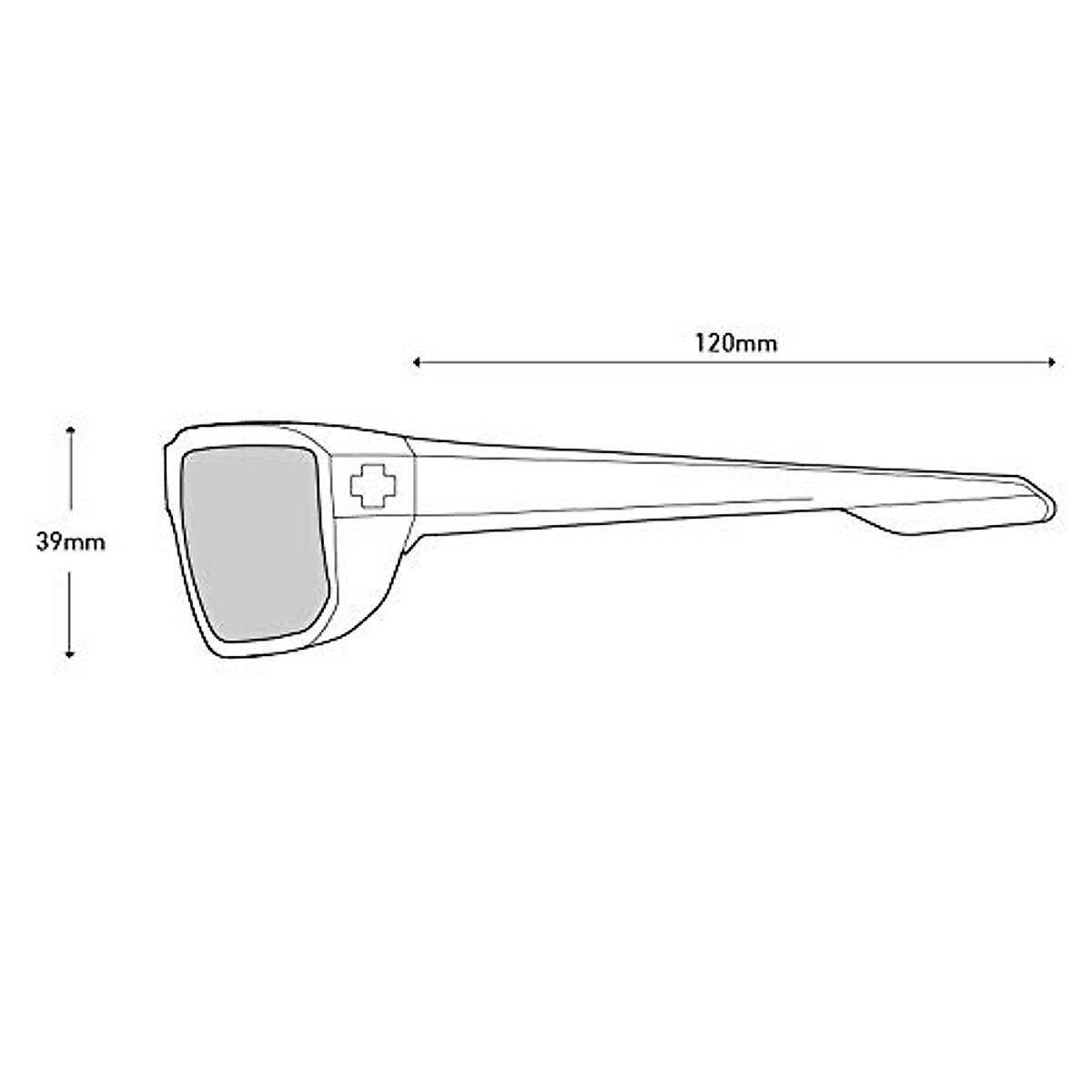 Spy Optic McCoy Sunglasses, Soft Matte Black/Happy Gray/Green