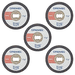 Dremel EZ476 1 1/2-Inch EZ Lock Rotary Tool Cut-Off Wheels For Plastic - 5 pack