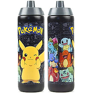 Pokemon Water Bottle Pikachu 724ml Plastic Sports Drink Cup One Size