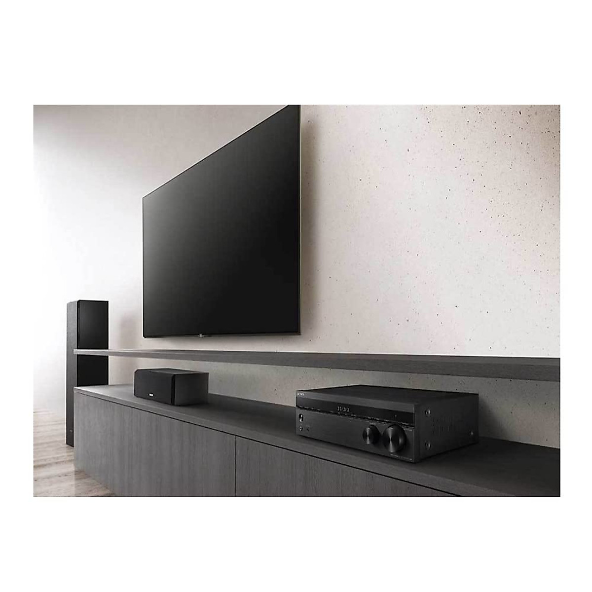 Sony STRDH590 5.2-Channel Home Theater AV Receiver with Speaker Wire Bundle with Banana Plugs and Focus Fastening Cable Ties (3 Items)