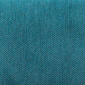 Roundhill Furniture Pisano Teal Blue Fabric Armless Contemporary Accent Chair with Kidney Pillow