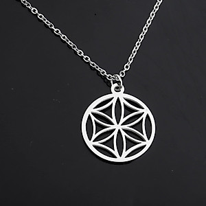 Lywjyb Birdgot Flower Of Aphrodite Necklace Goddess of Love Symbol Necklace for Men Women (Aphrodite flower ne)