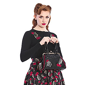 Lost Queen Nashville Rockabilly Vintage Retro Handbag - Black/One Size