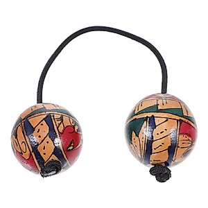 Handprint Authentic Aslatua Rhythm African Double- Shaker Single Hand Percussion for Lovers Beginners Assorted Color