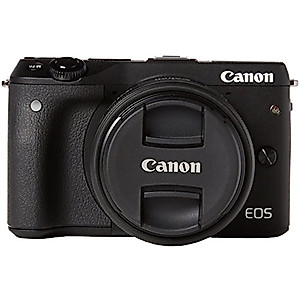 Canon EOS M3 24.2MP 1080P Wi-Fi Camera with EF-M 15-45mm is STEM Lens (Black) International Version (No Warranty)