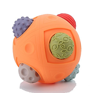 ROHSCE Balls for Toddlers 1-3 Baby Sensory Toys, Montessori Toys for Babies 6-12 Months Baby Ball Toy, Sensory Balls BPA Free Teething Gift Toddler Balls Bath Toys with Bright Color Multi Textured