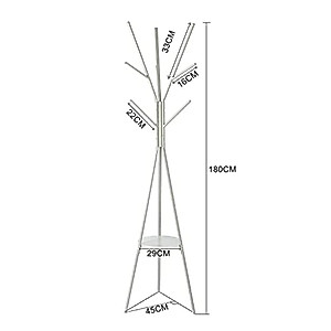 DSFEOIGY Iron Clothes Hanger Hat Rack 9 Hooks + 1 Rack Clothes Organizer for Home Bedroom