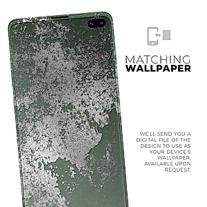 DesignSkinz Distressed Silver Texture v6 Protective Vinyl Decal Wrap Skin Cover Compatible with The Samsung Galaxy S20 (Screen Trim & Back Glass Skin)