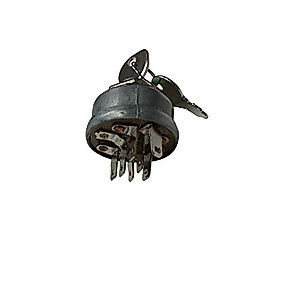 ENGINERUN 725-1717 Ignition Key Switch (7 Prong) Compatible with AYP Briggs MTD Murray Husqvarna Replaces 334013B 532140301 9251717 92556 5412H Mowers