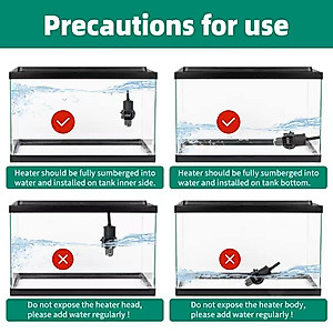USB Adjustable 10W Mini Aquarium Heater Submersible Fish Tank Heater,Small Fish Tank Heater with LED Digital Display Thermostat, Betta Heater Turtle Heater for 1-2 Gallon Tanks