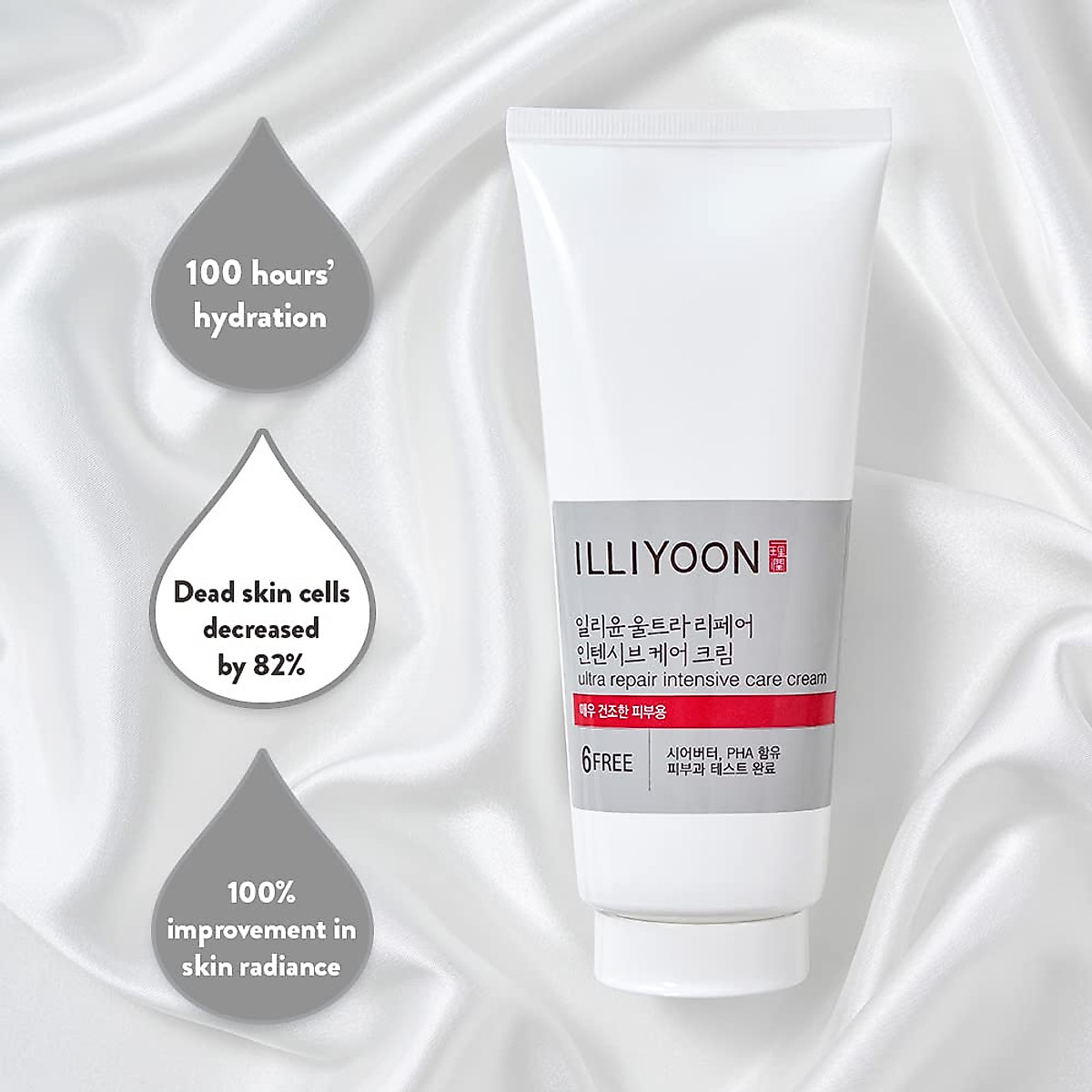Illiyoon Ultra Repair Intensive Care Cream - Moisturizing Lotion for Face and Body, Enhancing Moisture Barrier, Moisturizer for Dry and Sensitive Skin, 6.76 Fl Oz (200ml)