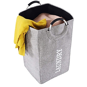 Laundry Hamper Bag with Handles Clothes Hamper, Collapsible Laundry Basket Space Saving Storage Hamper