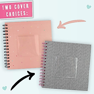 DOODLE HOG Scrapbook Kit Album 40 Pages, Journal Kit for Girls Ages 8-12, Scrapbooking & Stamping Supplies, Junk Journal Kit with Scrapbook Supplies