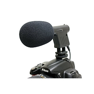 Opteka VM-8 Mini-Shotgun Microphone X-Grip Professional Camera/Camcorder Action Stabilizing Handle with Accessory Shoe for Flash, Mic, or Video Light