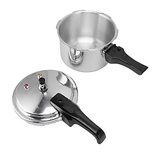 LUCKDANO Stainless Steel Mini Pressure Cooker, 3L Stainless Steel Pressure Cooker Food Grade Performance for Gas Stove