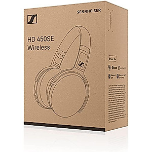 Sennheiser HD 450SE Bluetooth 5.0 Wireless Headphone with Alexa Built-in - Active Noise Cancellation, 30-Hour Battery Life, USB-C Fast Charging, Foldable - Black
