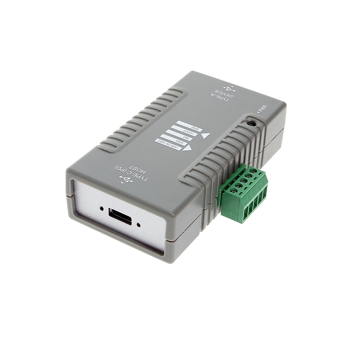 Coolgear Industrial USB-C to USB-A Power Delivery Adapter, 10Gbps Data, Flexible Mounting