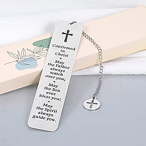 Baptism Gift for Girl Boy Catholic Confirmation Gift for Women Birthday Christian Bible Verse Bookmark for Godson Goddaughter Religious Gift for Church Bulk First Communion Graduation Gift for Him Her