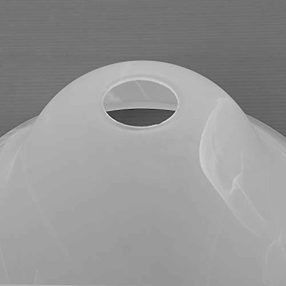 Giluta Small Floor Lamp Glass Shade Replacement Globe -Fitting Opening 1.625" Modern Alabaster Style Light Fixture Shade, Height: 4.13 inch, Width: 9.45 inch. Lipless