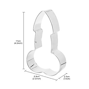 4-Piece Set of Creative Cookie Cutters，Cookie Baking Molds DIY Funny Stainless Steel Biscuits Molds Kitchen Supplies