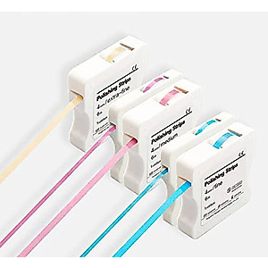 BELEON Dental Polishing Strips - Tooth Polisher Dental File for Teeth Sanding Grinding Deep Teeth Cleaning Tool Tooth Polish Abrasive Strip Oral Care Cleaning Tool - Fine 1 Roll 4mm x 6M