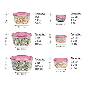 Mixing Bowl Set with Lids; Kitchen Food Storage Containers, Plastic Airtight Nesting Stackable Meal Prep 12 Piece, 6 Bowls & 6 Covers; No Spill Leakproof Lightweight - for Baking, Salad, Picnic (Blue)