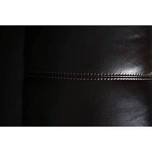 Blackjack Furniture Marsden Modern Leather Air Reclining Living Room Sectional, Brown