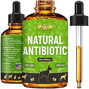 Antibiotic for Dogs | Dog Antibiotic | Antibiotics for Dogs | All Natural Antibiotics | Pet Antibiotics | Organic Ingredients | 2 oz