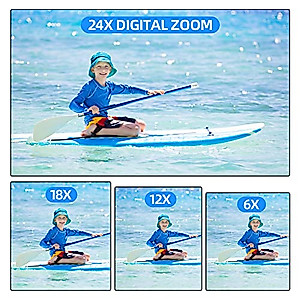 Monitech DSLR Cameras 33MP Digital Camera FHD 1080P Video Camera Auto-Focus Digital Cameras for Photography 24X Digital Zoom Vlogging Camera for YouTube with Tripod and 3 Lenses