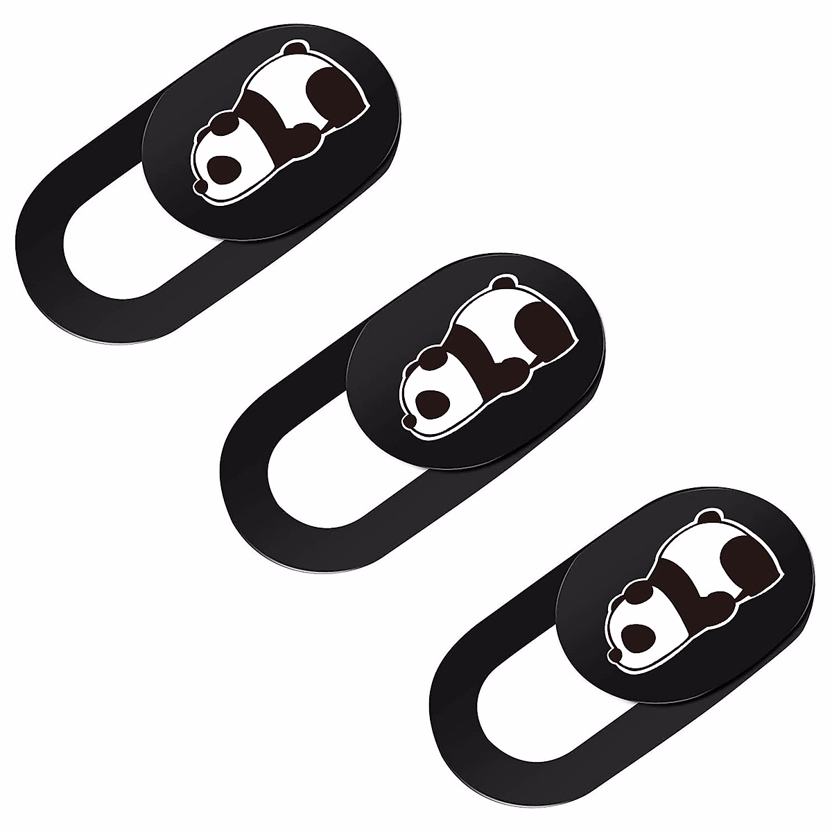 SIREG Webcam Cover Slide Ultra Thin - Cute Panda Web Camera Cover fits Laptop,Tablet,Computer, Smartphone, Protect Your Privacy and Security,Strong Adhesive