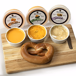 Cheese Spread, Shelf Stable, Wisconsin, Great as Snack Dips for Pretzels or Veggies, (1pk, Smoked Gouda)