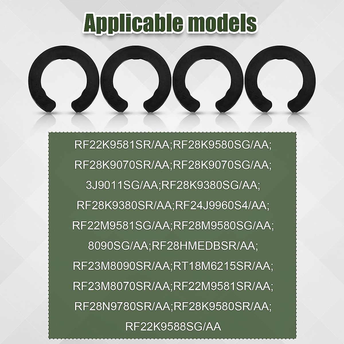 4pcs Refrigerator Door Hinge Shims, DA99-04158A Fridge Door Height Adjustment Kits Replace DA60-00314C PS6448337 AP5668209 3282540 for Samsung Refrigerator Parts