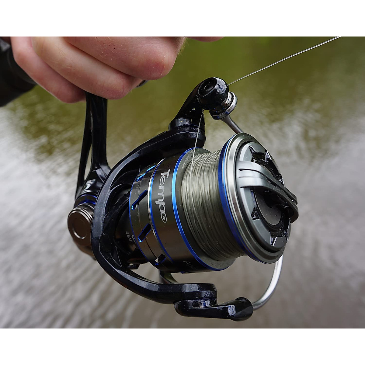 Tempo Apex Spinning Reel - Ultralight Magnesium Body Fishing Reels Spinning with 10+1 BB, Carbon Fiber Max Drag 39 LBs, Smooth Fishing Reel with Aluminum Shaft and Handle for Bass Trout Catfish