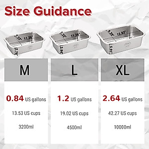 PEDAY 2.64 Gallon Extra Large Dog Water Bowl, Human Grade Stainless Steel, for Extra Large Sized Dogs - Silver Classic