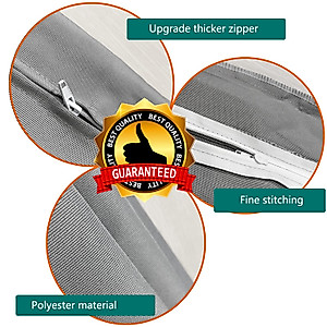 Sqodok Patio Cushion Covers, 2Pack Outdoor Cushion Covers for Patio Furniture, Waterproof Patio Cushion Slicovers Replacement