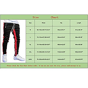 Vickyleb Men's Fitted Elastic Waistband Cotton Linen Pants with Drawstring Cargo Pants for Men Black mingwangseo @w