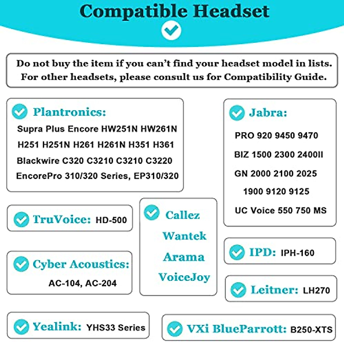 Ear Cushions for Plantronics Headset, Ear Pad Replacement Headphones Earpads Designed for Plantronics Blackwire C320 3210 3220 3320 HW251N HW261N HW510 Jabra Biz 2300 GN2000 PRO 920 9450 (10 Pack)