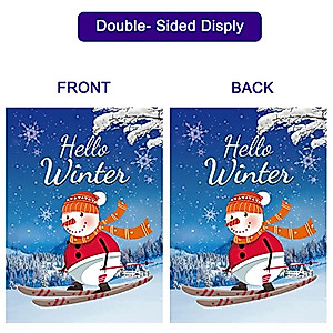 Seasonal Garden Flags Set of 12 Double Sided 12 x 18 Inch Yard Flags, Small Garden Flags for Outside, Christmas Spring Summer Fall Winter Outdoor Flags, Holiday Garden Flags for All Seasons